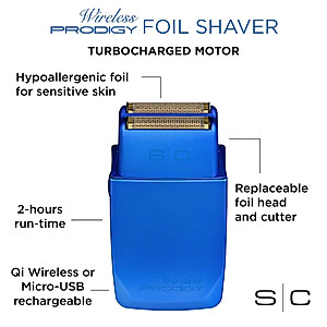 StyleCraft Wireless Prodigy Foil Shaver Blue