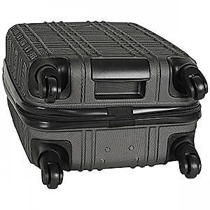 Ben Sherman Nottingham Lightweight Hardside 4-Wheel Spinner Travel Luggage, Navy, 20-Inch Carry On