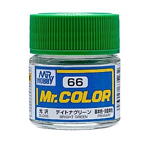 GSI Creos C66 Gloss Bright Green 10ml, GSI Mr. Color, Red Madder