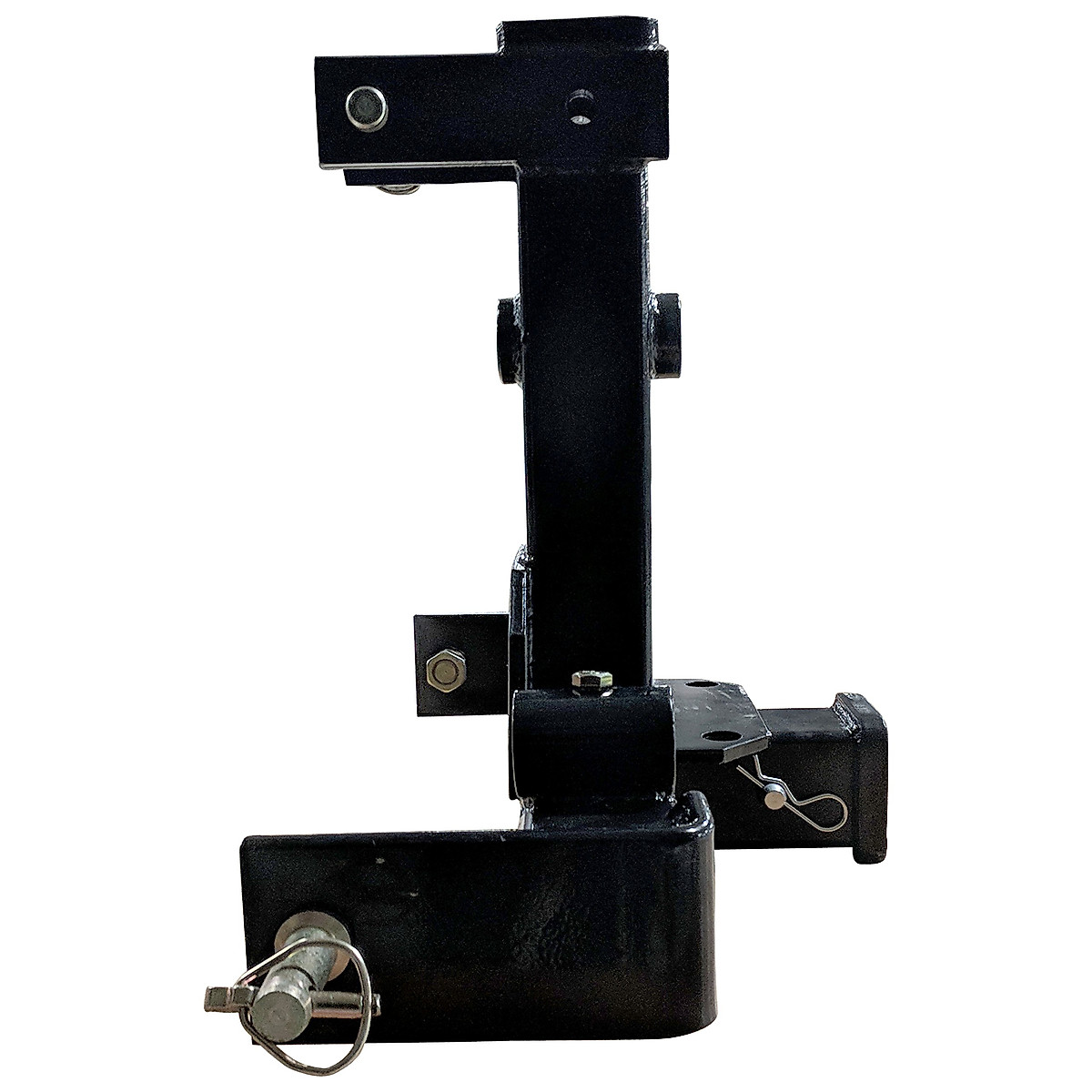 Titan Attachments 3 Point Transformer Tractor Hitch Fits Category 1 Tractors, Titan Quick Hitch Compatible, Optional Hay Bale Spear and Stabilizer Spears, Black Finish, Move Large Round Hay Bales