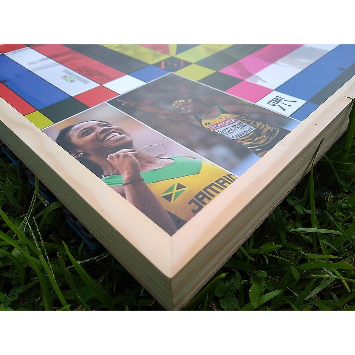 Jamaican Ludo Legendary Athletes Edition | 24in x 24in Board Game | Family Game Night Activity | Fun Easy Multi-Player Entertainment (Ludi/Ludy/Loodi)