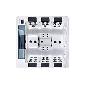 Comfort Hot Tubs - 6 Person Luxury Outdoor Portable Spa - 44 Jets - above Ground Hot Tub