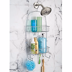 InterDesign Raphael Bathroom Shower Caddy, X-Large - Silver