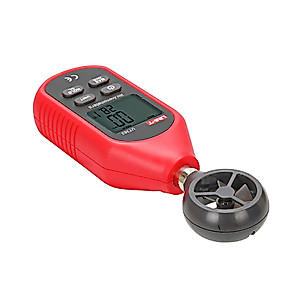 UNI-T UT363 Handheld Anemometer Wind Speed Meter Wind Chill Air Temperature Gauge -14°F to 122°F (-10°C to 50°C) with LCD Backlit Max/Avg Data Hold