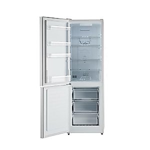 iio Retro Refrigerator With Bottom Freezer - Full Size 24 Inch Wide 11 Cu Ft - Frost Free, Fast Cool, 360° Multiflow Cooling, Space Saving, Environmentally Friendly (Left Hinge, White)