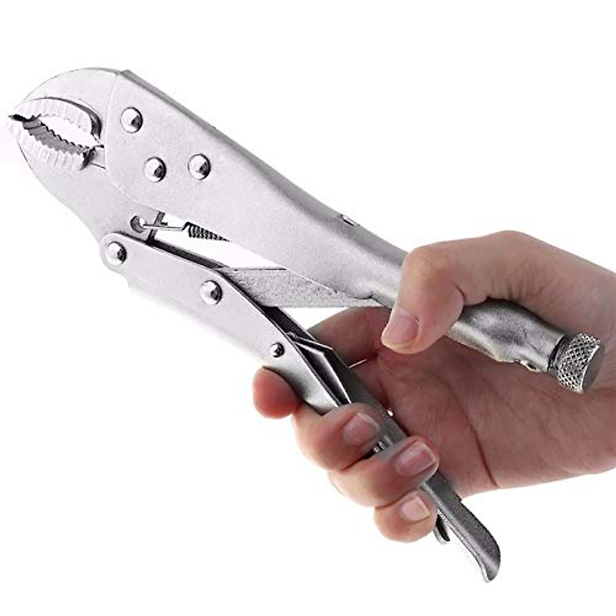 pliers Carbon steel welding tool adjustable jaw pliers C clamp locking mouse pliers forging pliers for emergency home maintenance Rugged pliers suitable for daily use (Size(inch) : 7inch)