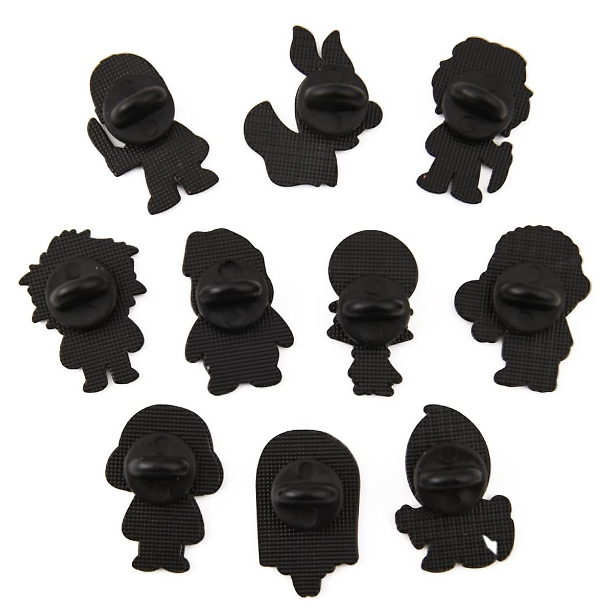 10 Pieces Cartoon Metal Brooch Women Cute Pins Backpacks Brooches for Birthday Gifts BR-B