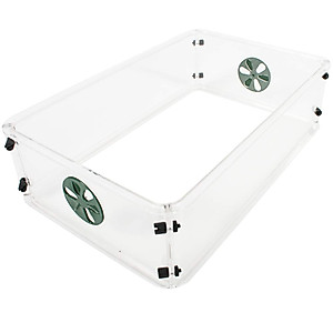 EarlyGrow 93763 Medium Seed and Herb Domed Propagator with Vented Side Height Extension, Green