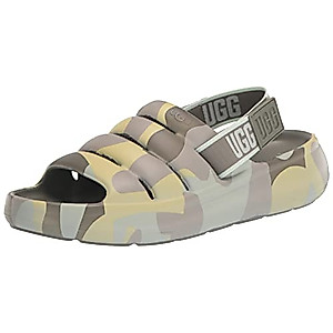 UGG Women's Sport Yeah CAMOPOP Sandal, Moss Green, 7