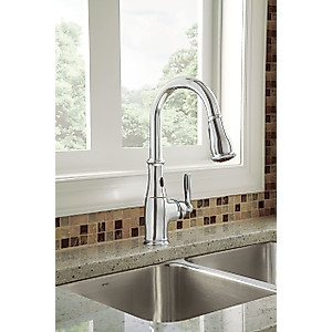 Moen 7185EC Brantford Motionsense Two-Sensor Touchless One-Handle High Arc Pulldown Kitchen Faucet Featuring Reflex, Chrome