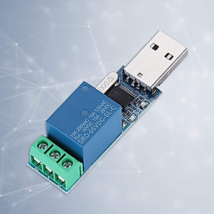 Taidda USB Relay Module, Sturdy Durable Lightweight Lcus1 USB Relay Module Intelligent USB Switch Control Module Onboard Ch340 Control Chip