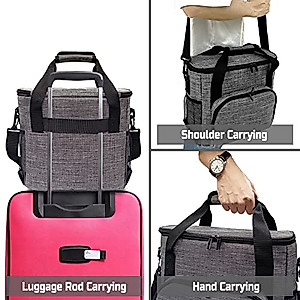 CHELVVG Coffee Maker Travel Carrying Bag Compatible with Keurig K-Mini or K-Mini Plus, Single Serve Coffee Brewer Waterproof Portable Storage Bag with Extra Pockets (Bag Only)