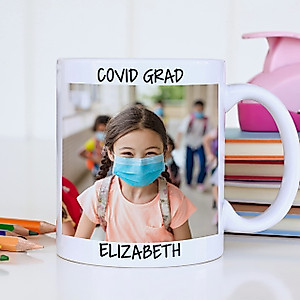 Personalization Lab Heat Sensitive Ceramic Coffee Mug, 11 oz, Color Changing, Custom Photo, Text, Logo, Double Sided, Funny, Home, Christmas Gift