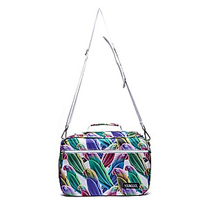 YOUNGCOL 300 Slots Pencil Case 200 Gel Pen Case High Capacity Pens Holder Colored Pencils Organizer Storage for Watercolor Pens Markers (Parrot+Shoulder Strap)