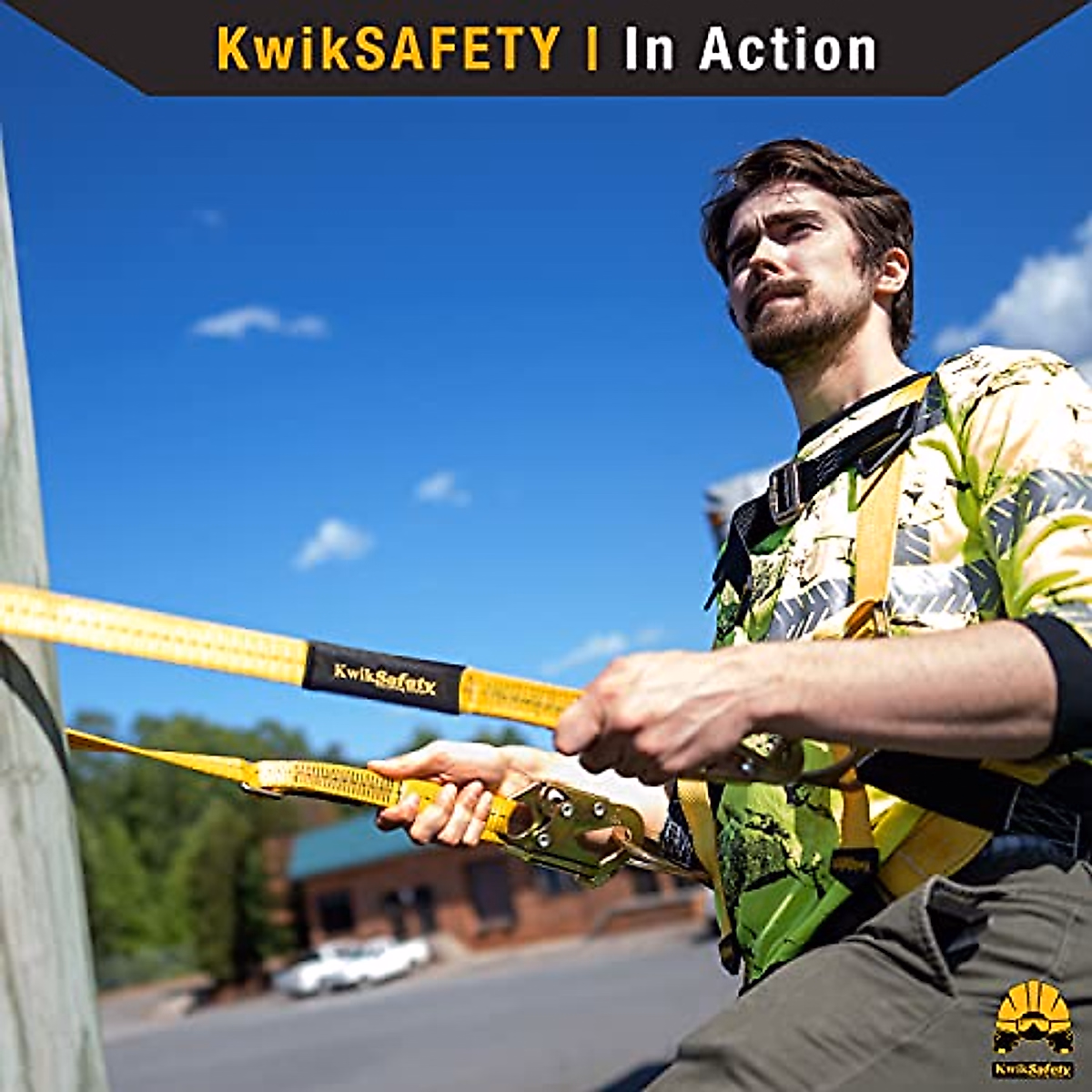 KwikSafety - Charlotte, NC - COPPERHEAD Safety Lanyard [ADJUSTABLE 4' to 6'] Single Leg No Shock Absorber ANSI OSHA Positioning