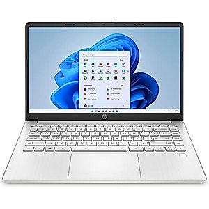 HP Laptop 14-ed0123wm 14" FHD Touchscreen, Qualcomm Snapdragon 7c, Qualcomm Adreno 618 GPU, 8GB LPDDR4x RAM, 128GB eMMC Storage, Windows 11 Home, Natural Silver (Renewed)