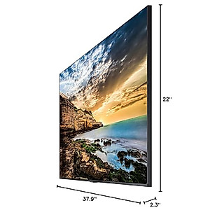 SAMSUNG Business QE43T 43-inch 4K UHD 3840x2160 LED Commercial Signage Display, HDMI, USB, Speakers, 3-Yr Wrnty, 16/7 Operation, 300 nit (LH43QETELGCXZA), Black
