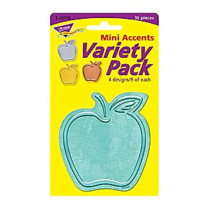 Trend I Metal Apples Mini Accents Variety Pack, 36 ct