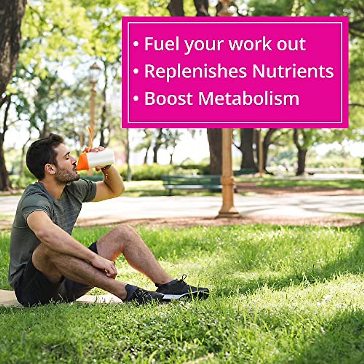 INVIGOR8 Superfood Shake (Strawberry) Whey Protein Shake + Collagen Peptides + Fatburner Bundle