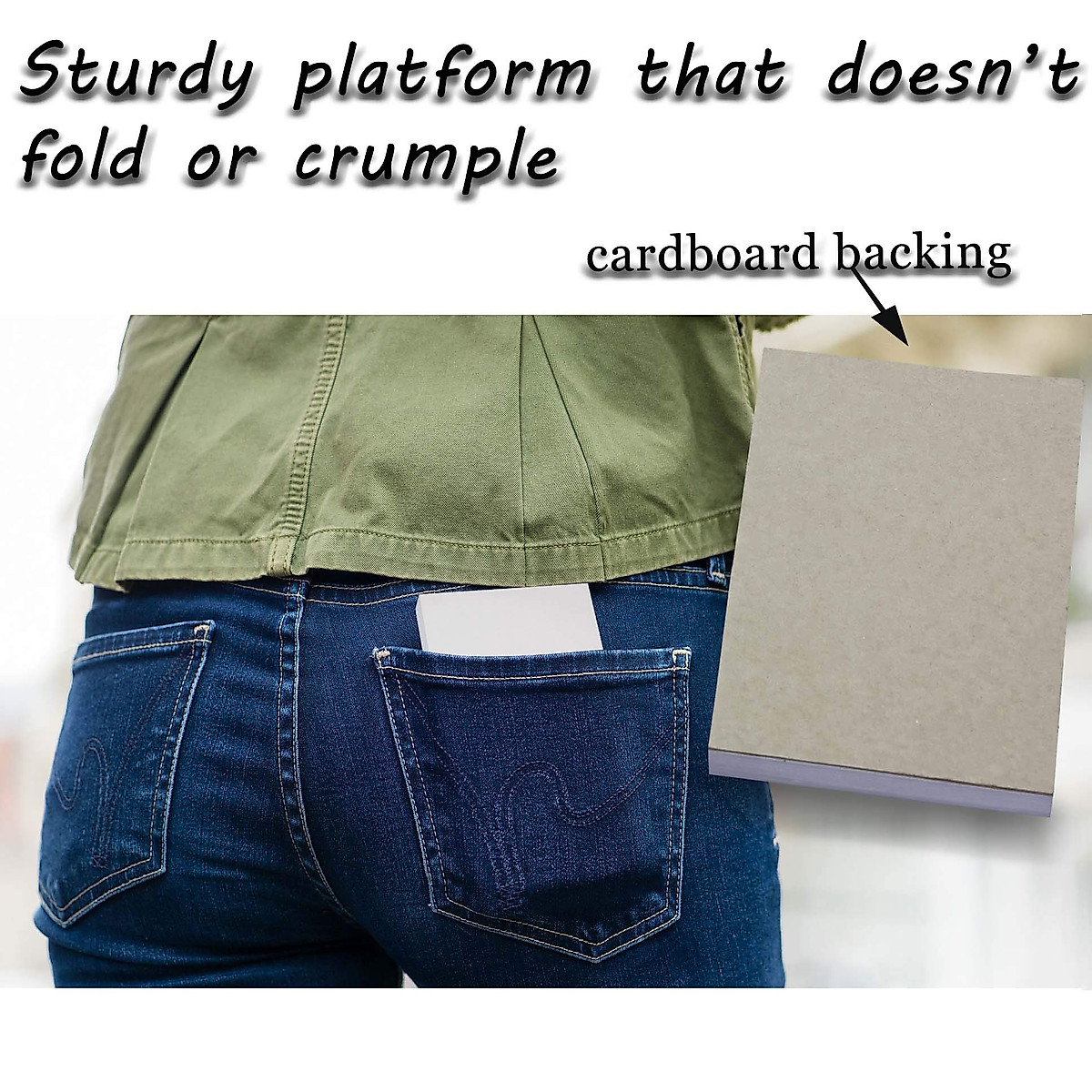 [10 Pack] 100 Sheets Paper Notepads - 4 x 6” Memo Scratch Pad Server Waitress Waiter Book To Do Grocery List Small Notebook Restaurant Checkbook White