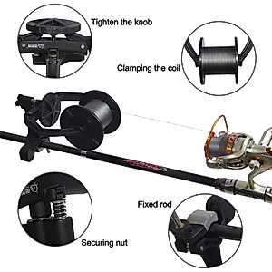 Fishing Line Spooler System - Portable Fishing Line Winder Reel Spooler Spooling Station Baitcast Line Spooling Machine Fishing Tool