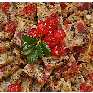 Claxton Fruit Cake - 2-1 Lb. DARK Recipe - Each Cake Individually Wrapped For Freshness