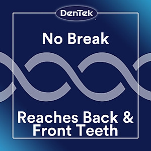 DenTek Complete Clean Easy Reach Floss Picks, No Break & No Shred Floss, 75 Count