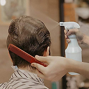 Cosywell Spray Bottle Mist Spray Stream Trigger Replacement Parts Spray Bottle Trigger Sprayer Bottle Nozzles With Pipes Fits 8 oz /16 oz 28/400 Round Neck Bottles Clear 2 Pcs (2PCS, Clear)