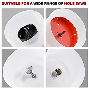 Hole Saw Dust Bowl, Drill Dust Collector, for Installing Recessed Lights and Works with Hole Saws Less Than 6 Inches in Diameter (Hole Saw Not Included)