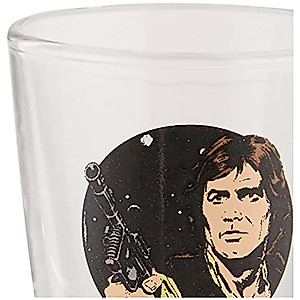 Star Wars SAN2356-1 Han Solo Mini Glass, 2.4 fl oz (70 ml), Clear