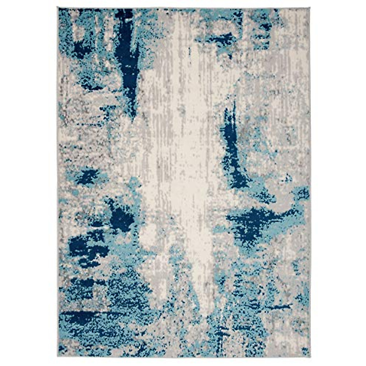 Rugshop Sky Collection Whimsical Abstract Area Rug 3'3" x 5' Blue