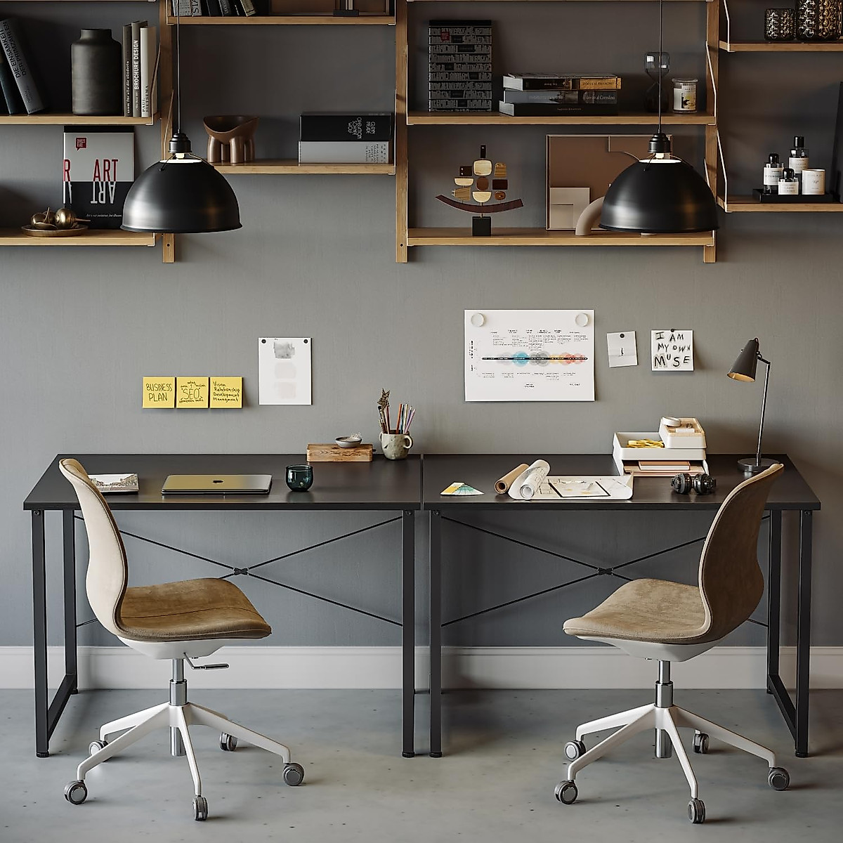 BANTI Computer Desk, 32 inch Home Office Desk, Modern Simple Style PC Table for Home, Office, Study, Writing, Black