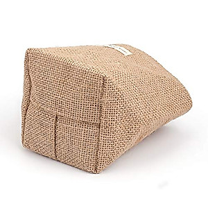 Foraineam 6 Pack Mini Hanging Storage Bag Cotton Linen Decorative Wall-Hanging Basket Organizer Collapsible Box Bin Bags for Wall Door Closet