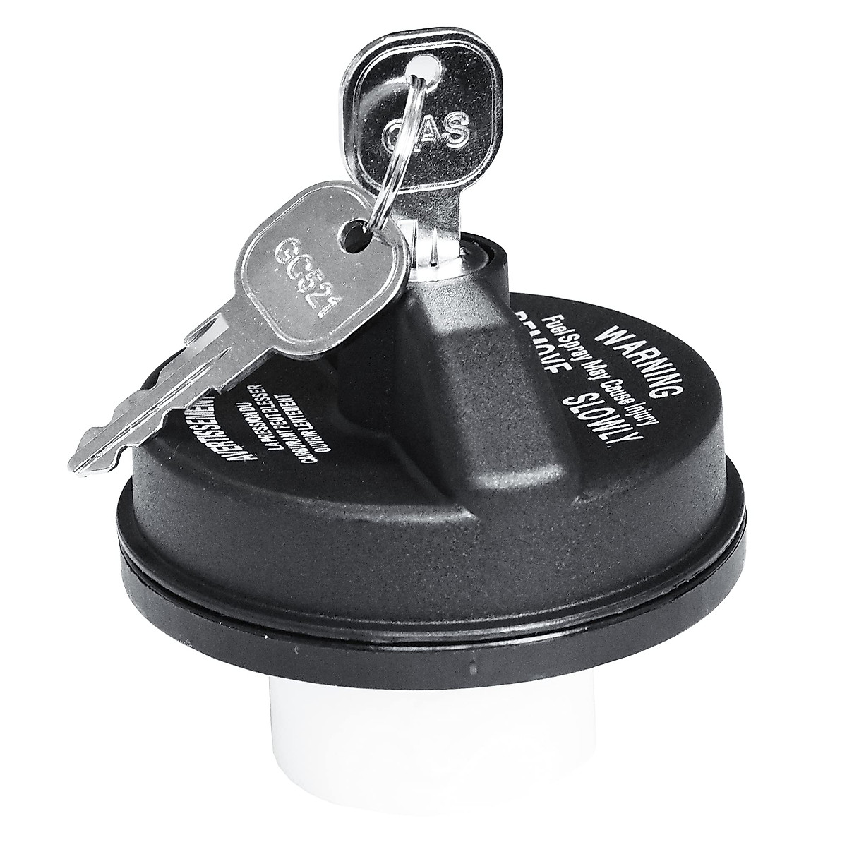 Locking Gas Cap, Lock Fuel Tank Cap,Compatible with Chrysler Dodge Jeep Ram Challenger Grand Caravan Ram 1500, Cherokee Wrangler TJ LJ JK JKU JL JLU JT,Replace# 05278655AB, 05278655AB, 5278655AB