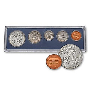 1966 P Special Mint Set - Five Coins in Sealed Case with Original Packaging and Struck at the Philadelphia Mint: SMS US Mint Brilliant Uncirculated