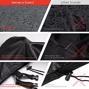 bemece Patio Furniture Set Covers, Waterproof, UV Resistant, Upgraded Ripstop 420D Oxford Rectangular Outdoor Furniture Covers 74" L x 47" W x 28" H