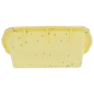 QANYEGN Bread Pan, Bread, Silicone Cake for Kitchen Restaur Baking Cake Bread Dessert Rectangular(²ÊÁ£»Æɫ)