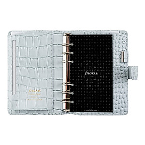 Filofax 026092 Classic Rock Personal Organizer, Bible, Silver Mist