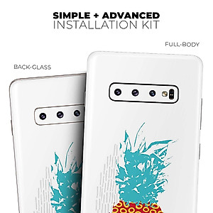 DesignSkinz Retro Hello Summer Pineapple v2 Protective Vinyl Decal Wrap Skin Cover Compatible with The Samsung Galaxy S20 (Screen Trim & Back Glass Skin)