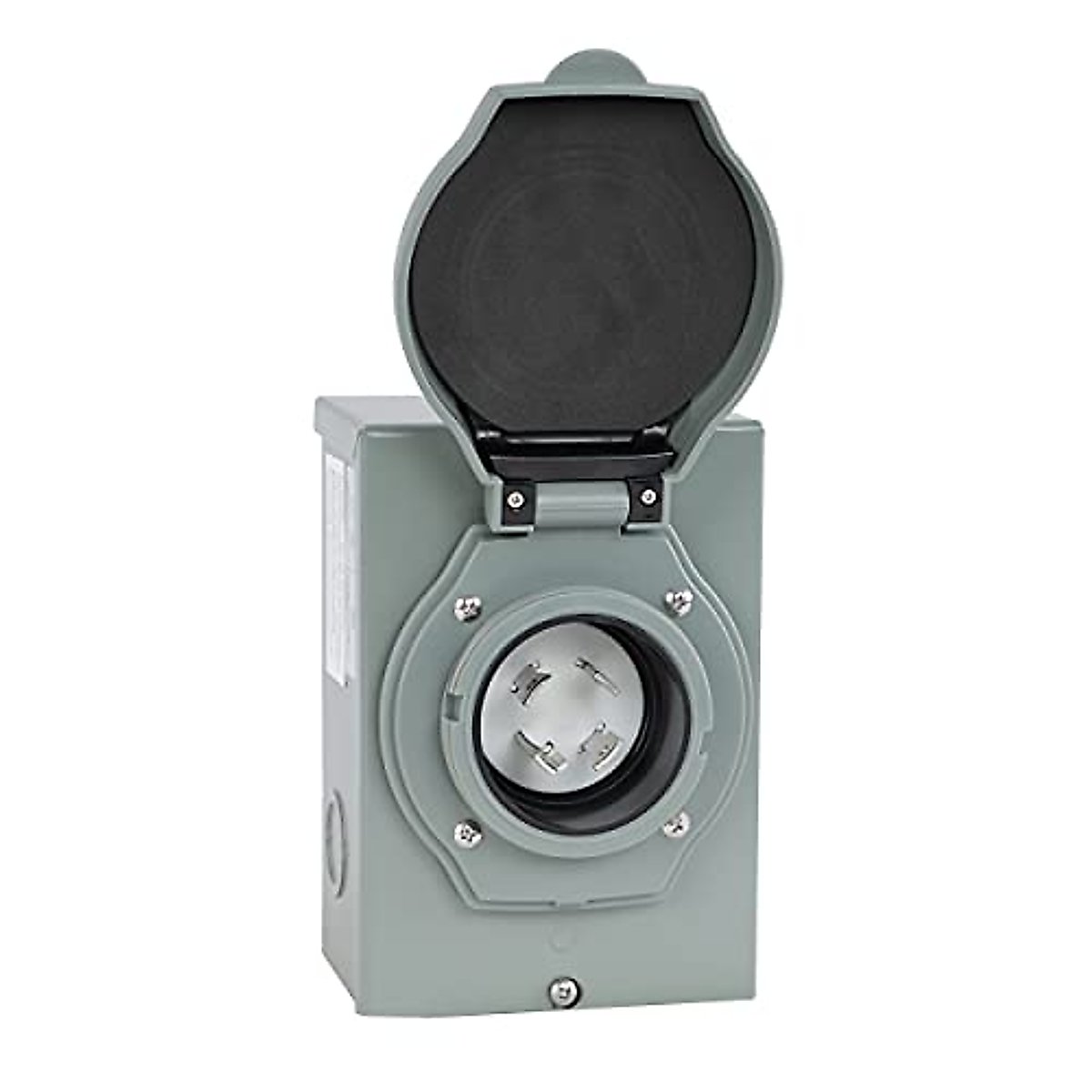 BISupply Generator Inlet Box 30 Amp - 4 Prong Power Inlet Box,  L14-30P 125V/250V Connection Box with Light Indicator