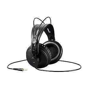 Monoprice - 116150 Modern Retro Over Ear Headphones with Ultra-Comfortable Ear Pads Perfect for Mobile Devices, HiFi, and Audio/Video Production Black