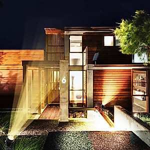 ZHUANYIYI Outdoor Solar Ground-Insertion Spotlights, Courtyard Lawn Landscape Lighting, Home Garden Pavement Decorative Lights