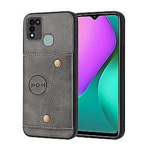 Phone Flip covers Wallet Case for Infinix Smart 5, Leather Case with Card Holder, Double Magnetic Clasp and Durable Shockproof Cover for Infinix Smart 5 Case,Magnetic Phone Case for Car Protective Cov