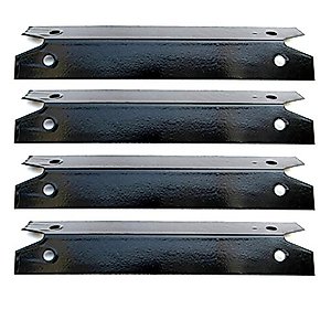 Direct Store Parts DP143 (4-Pack) Porcelain Steel Heat Shield/Heat Plates Replacement for Brinkmann, Charmglow, Gas Grill Models (Porcelain Steel)