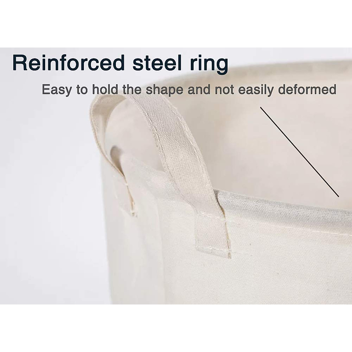 Runtoo 19.7" Large Sized Laundry Hamper Waterproof Foldable Canvas Construction Transports Theme Bucket Clothing Laundry Basket with Handles for Storage Bins Kids Room Home Organizer Nursery Storage