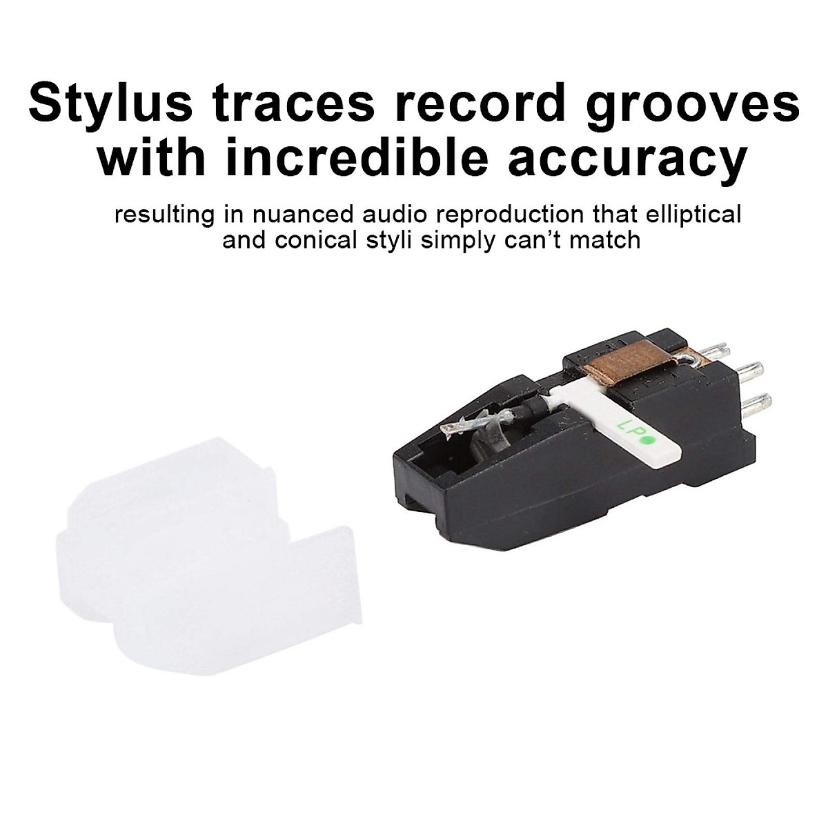 Junlucki Record Needle Stylus | Replacement Record Player Stylus | High Accuracy Dual Needle Stylus and Dual Needle Stereo Stylus Phono Cartridge Turntable Record Player