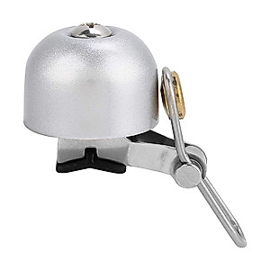 4 Colors Bell Vintage Brass Bell Handlebar Cycling Sound Alarm Bike Accessory for Mountain Bike, Road Bike, BMX, MTB(Silver)