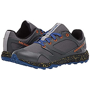 Merrell unisex child Altalight Low Hiking Sneaker, Grey/Orange, 4.5 Big Kid US
