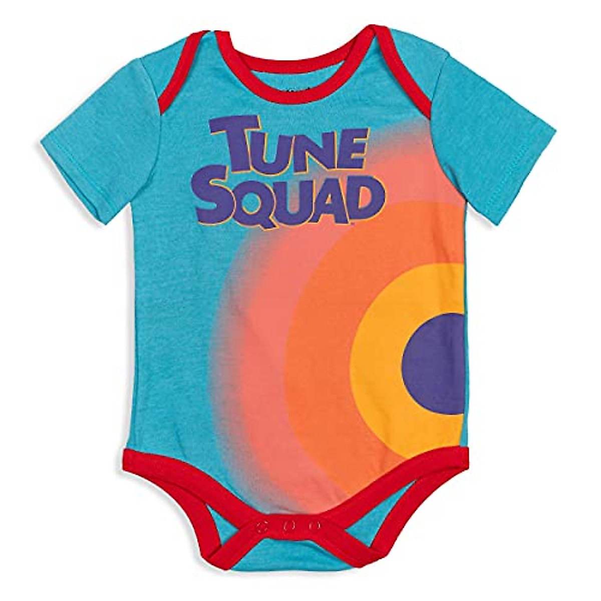 space jam Looney Tunes Baby Boys 3 Pack Short Sleeve Bodysuit Blue/White 24 Months