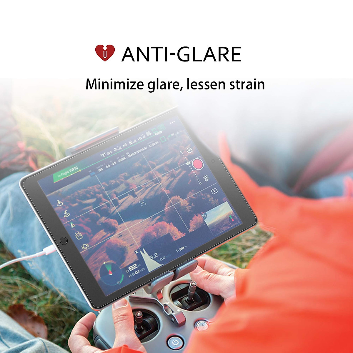 iCarez Matte Screen Protector for 10.2 iPad 9/8 / 7 (2021/2020 / 2019), 2-Pack Anti-glare